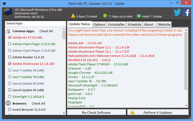 برنامج Patch My PC لتحديث جميع برامج الويندوز - ميكانو للمعلوميات