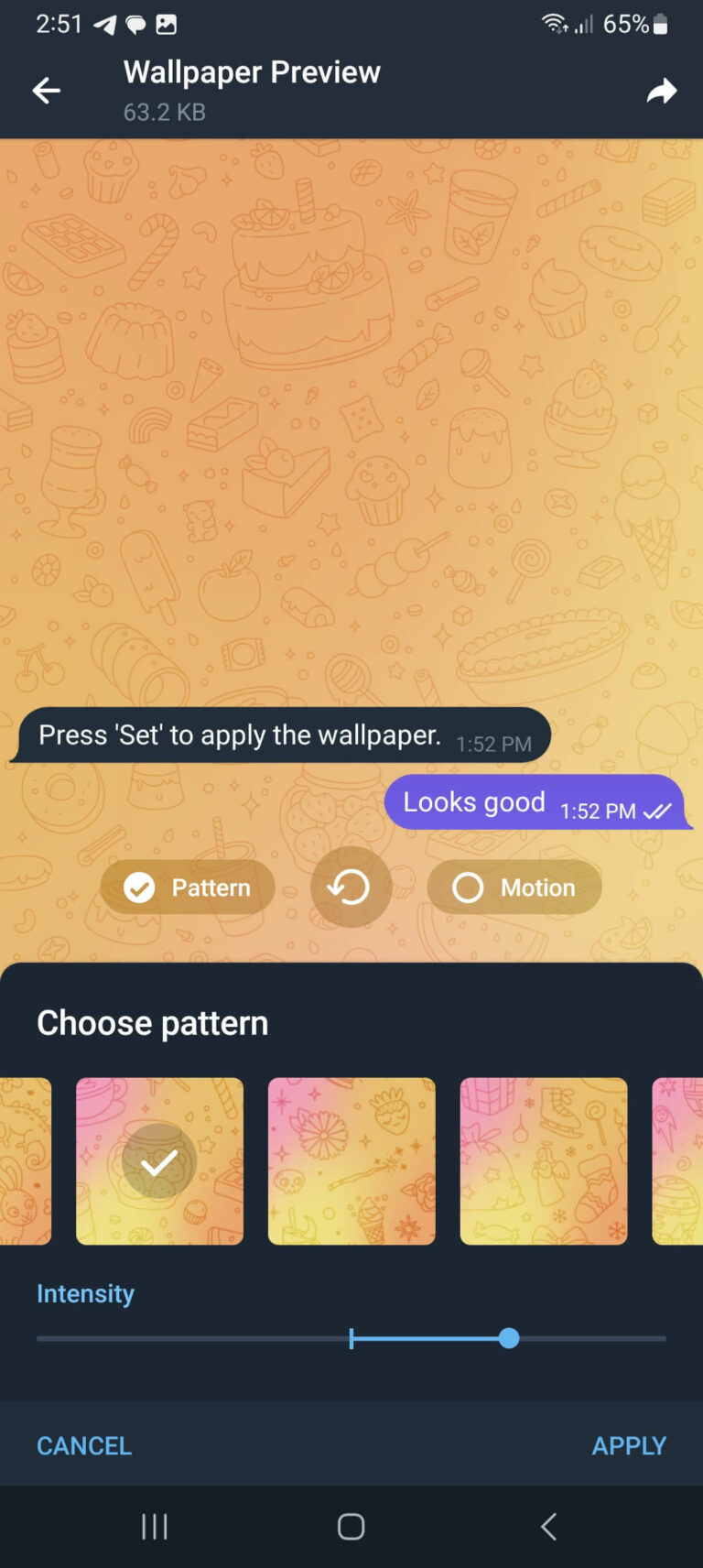 Cách sử dụng hình nền động trong Telegram - Mekano Tech