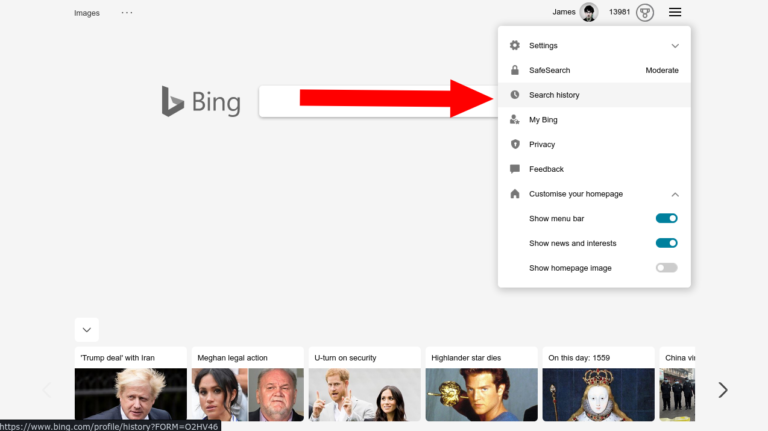 So Zeigen Sie Den Bing Suchverlauf An Und L schen Ihn Mekano Tech