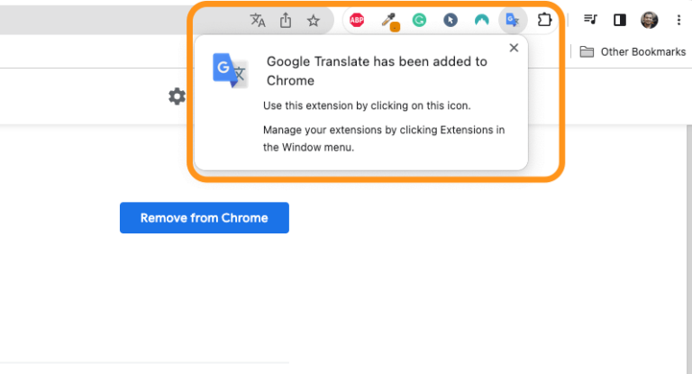 Expliquer et installer l'extension Google Translate sur les navigateurs ...