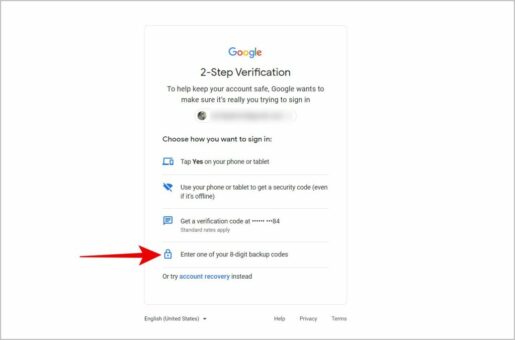 Cómo generar códigos de respaldo de Google - Mekano Tech